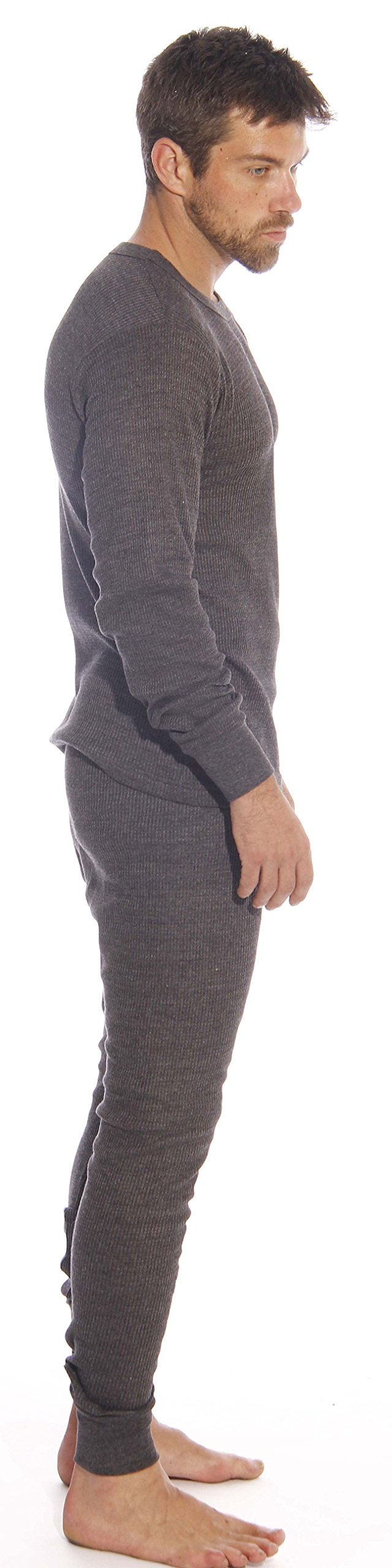 At The Buzzer Thermal Underwear Set for Men 95962-Charcoal-M