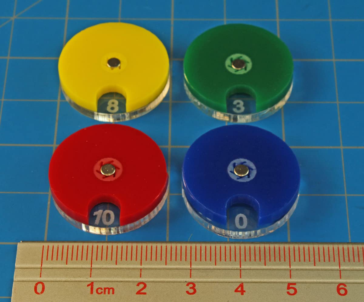 LITKO Multi-Color Dial Set | Life Counter | Point Tracker | Turn Tracker | Wound Counter