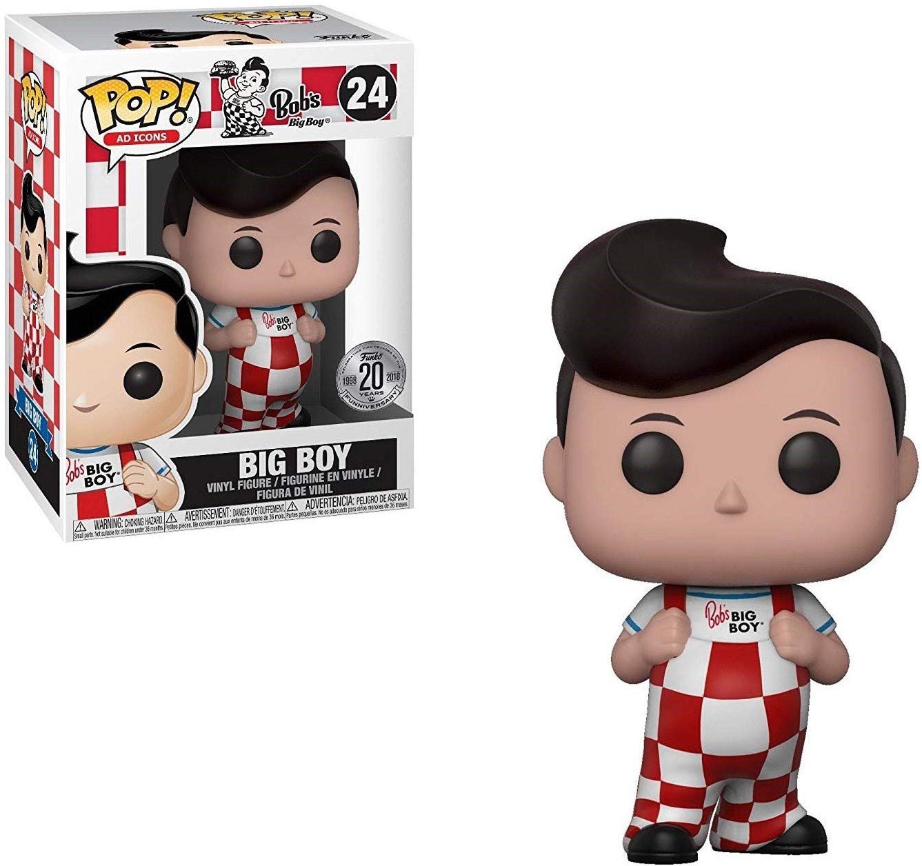 Funko Pop! Ad Icons: Bob's Big Boy - Bob (New Pose), Multicolor