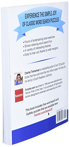 Funster 250+ Large Print Word Search Puzzles for Adults: Word Search Book for Adults Large Print with a Huge Supply of Puzzles