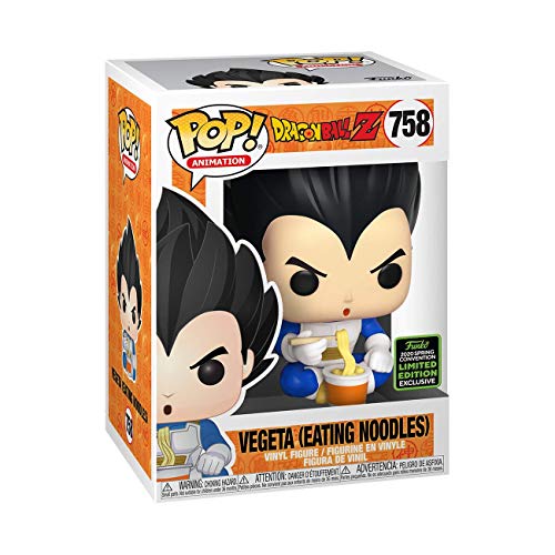 Funko Pop! Animation: Dragonball Z - Vegeta Eating Noodles, Spring Convention Exclusive, Multicolor
