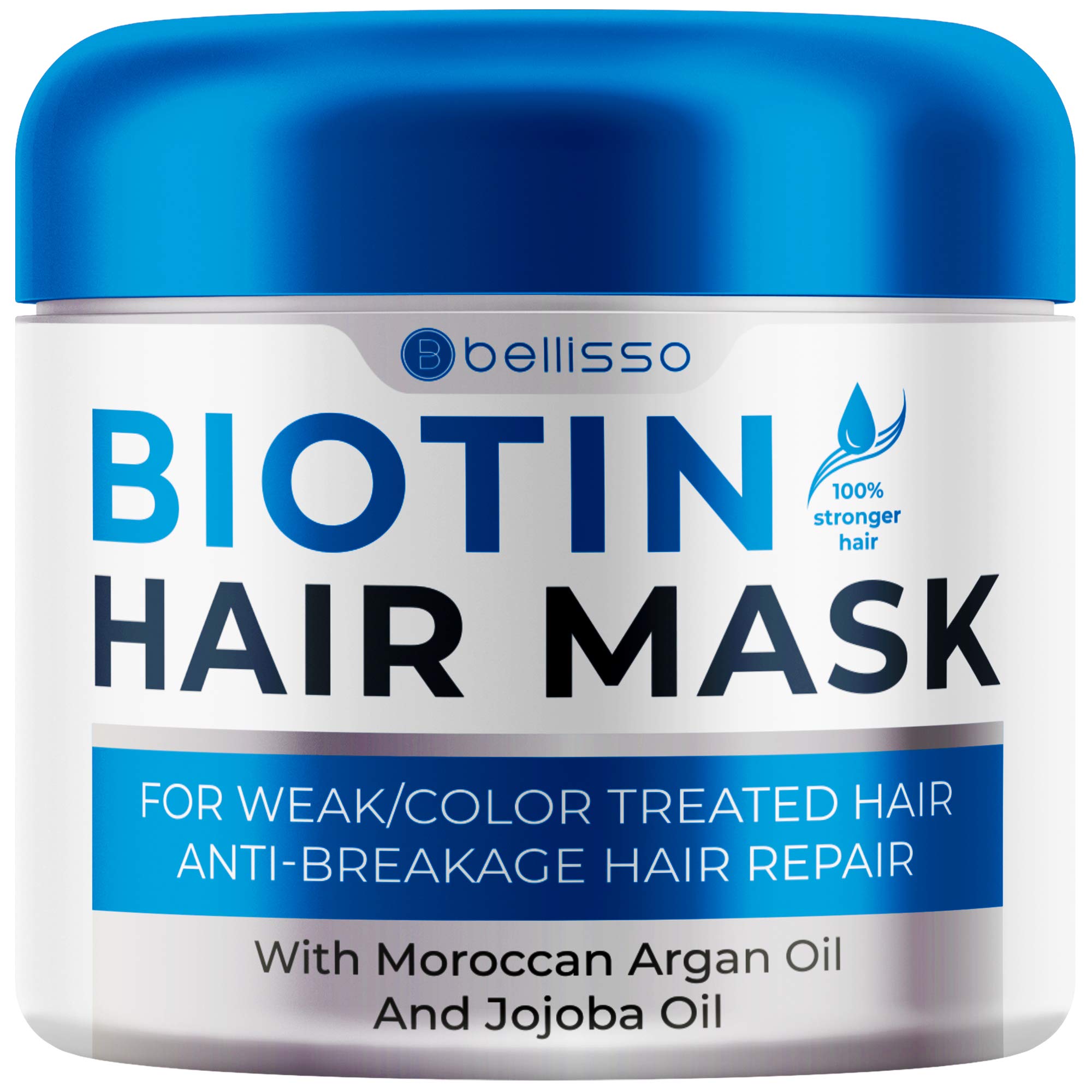 BELLISSO Biotin Heat Protectant Spray with Moroccan Argan Oil and Biotin Shampoo and Conditioner Set and Biotin Hair Mask