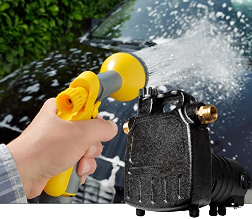 Little Giant UPSP-5 115-Volt, 1600 GPH, 1/2 HP Manual Non-Submersible Multi-Purpose Transfer Pump, 10-Ft. Cord, Black, 555104