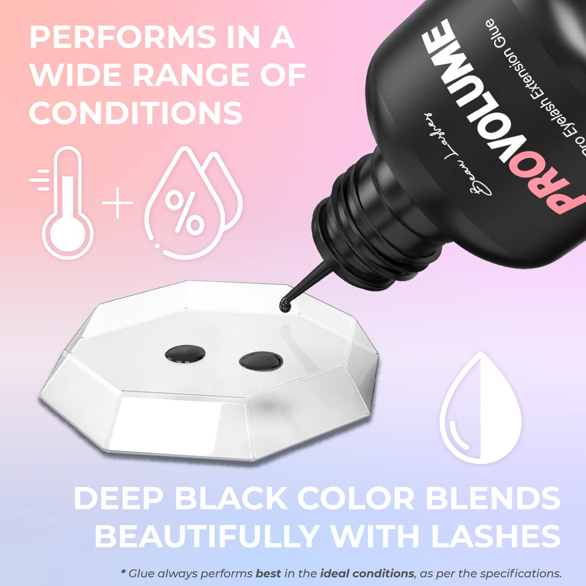 Super Strong Eyelash Extension Glue for Professionals | Strongest Black Lash Adhesive for Long Lasting Semi Permanent Individual Lash Extensions | 1-2s Fastest Drying & up to 7 Weeks Retention