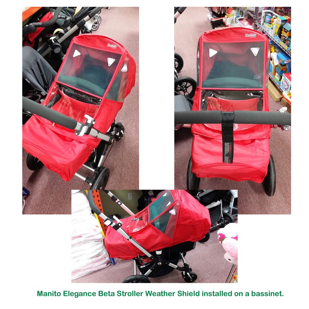 Manito Elegance Beta Stroller Weather Shield/Rain Cover - Purple