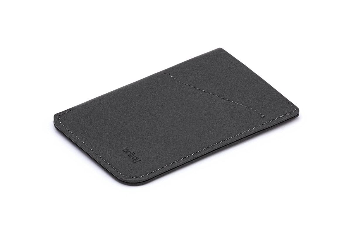 Bellroy Card Sleeve (Premium Leather Card Holder or Minimalist Wallet, Holds 2-8 Cards or Business Cards, Folded Note Storage) - Ocean
