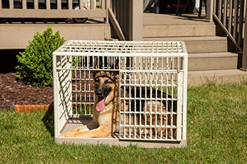 IRIS Plastic Animal Cage, Beige, Small
