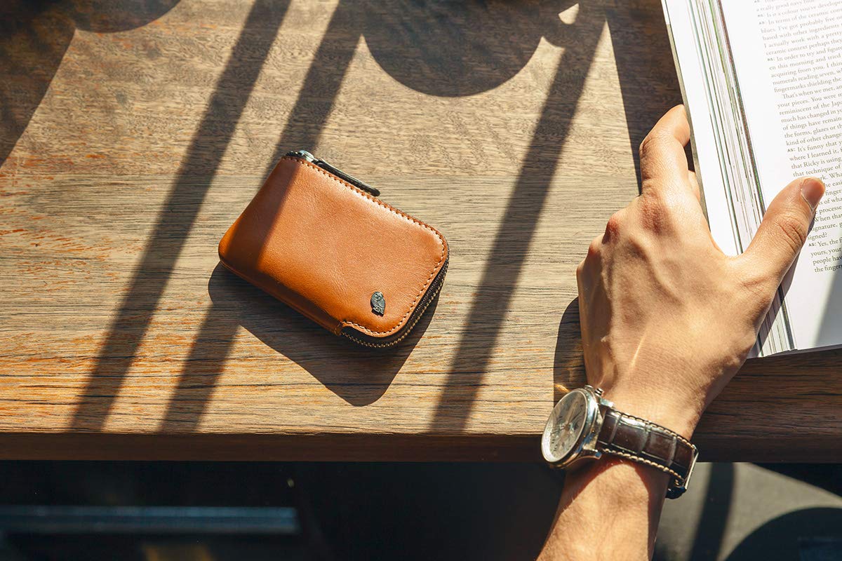 Bellroy Leather Card Pocket Wallet (Max. 15 cards and bills) - Obsidian