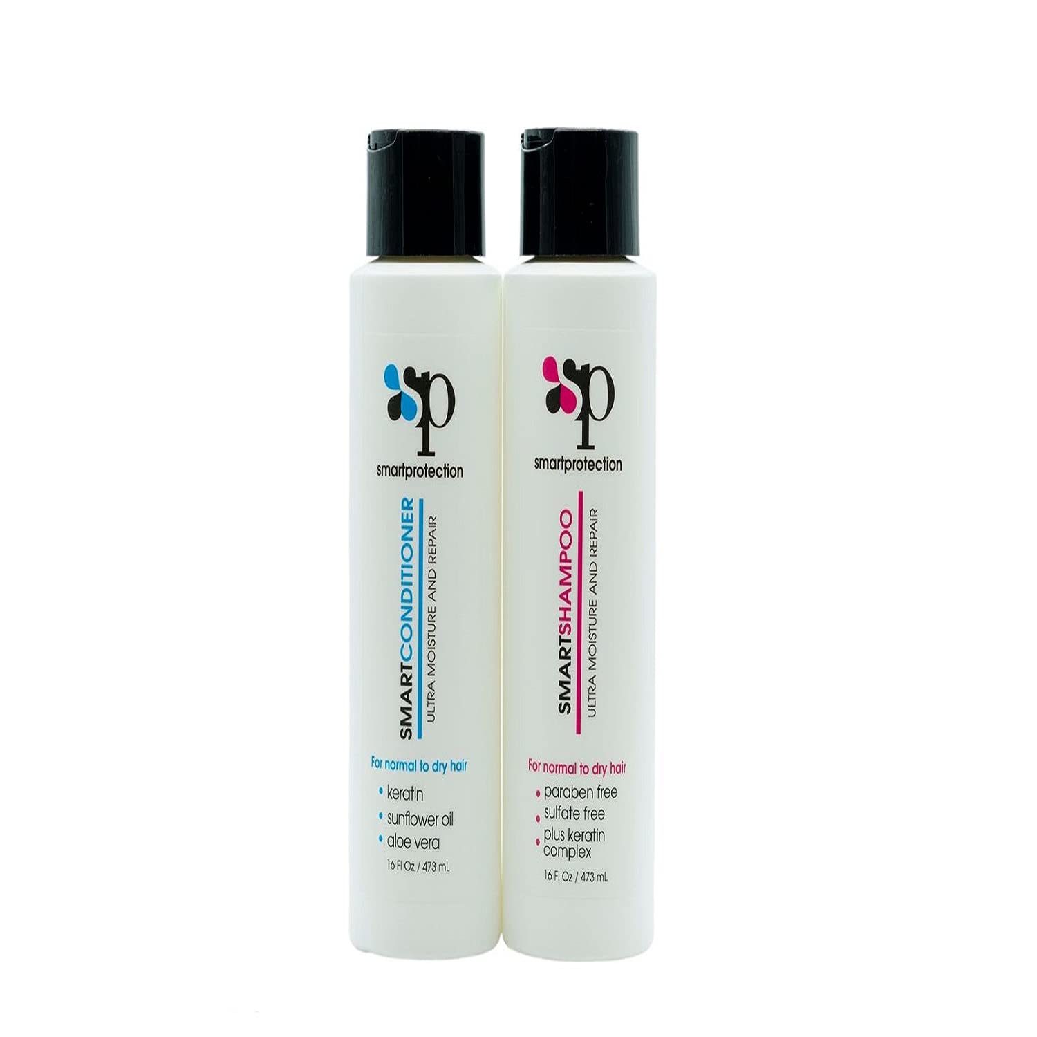 Shampoo and Conditioner Sulfate and Salt Free 16oz for Keratin Treated Hair by Smart Protection