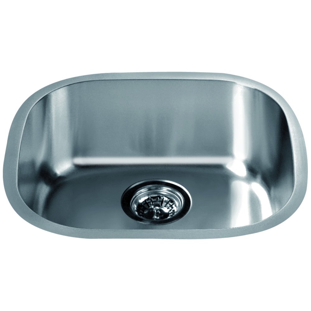 Dawn 3238.0 Undermount Single Bowl Bar Sink, Polished Satin
