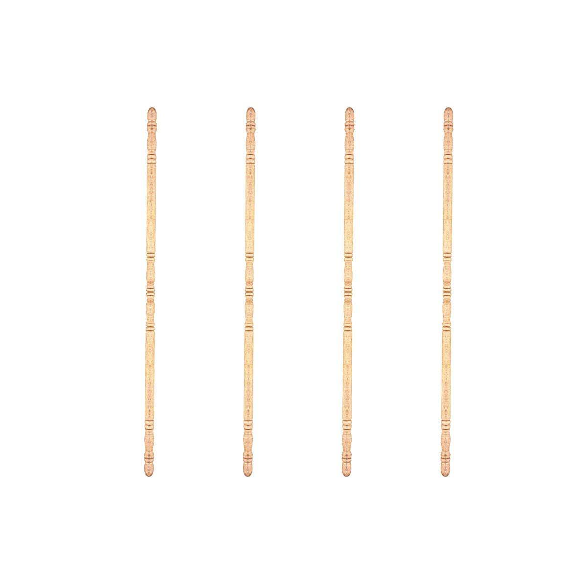 Renovators Supply Manufacturing Corner Protectors 39 1/4 in. Beechwood Edge Protector, Sanded Corner Guard Pack of 4