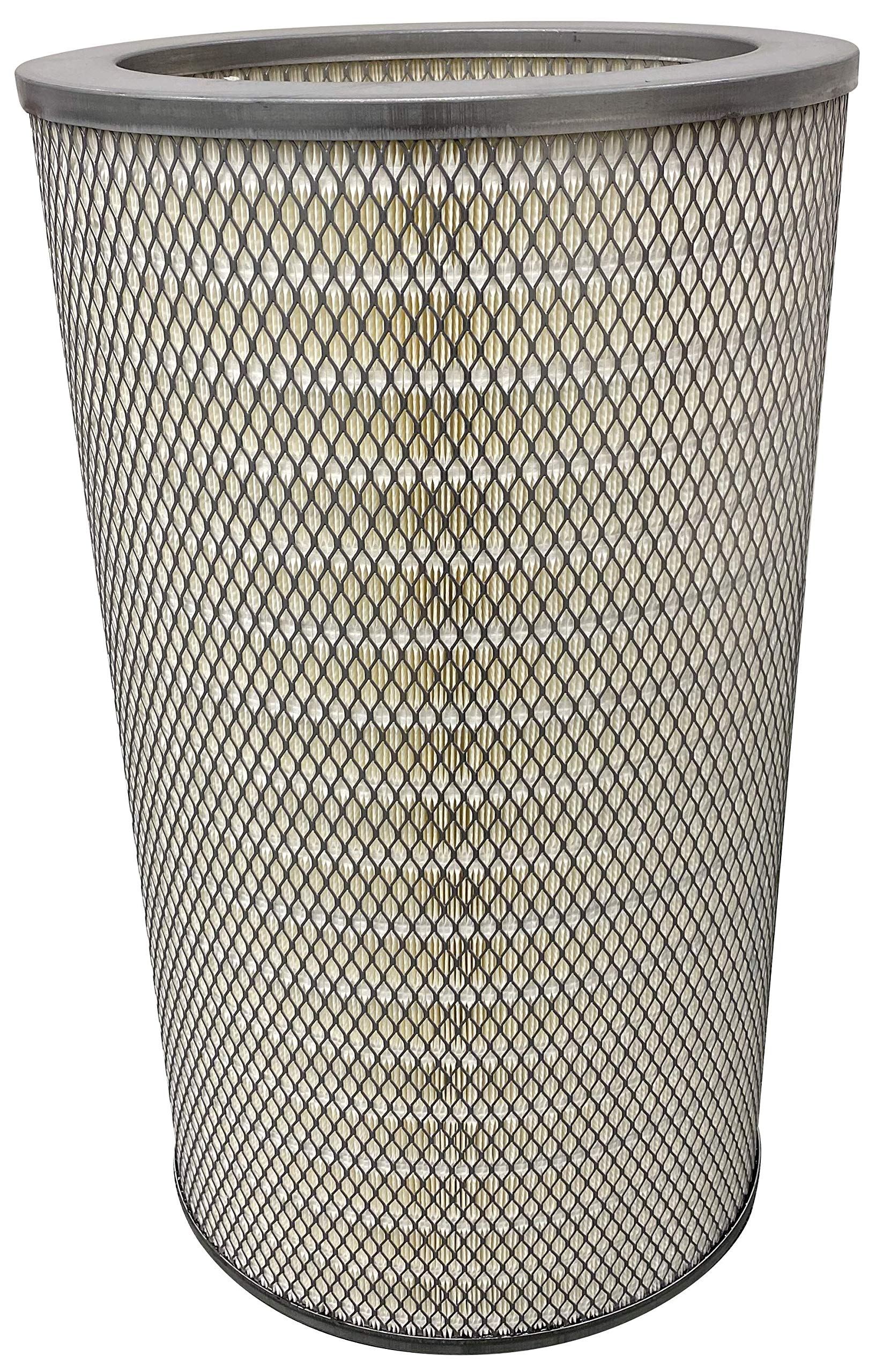 Braden Filtration Dust Collector Filter - Height: 26" OD: 13.84" ID: 9.479" / Cellulose Polyester Blend FR, Open-Open pans - MADE IN USA