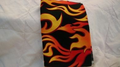 Gallant Hand Gamers Gear Black Flames Dice Bag
