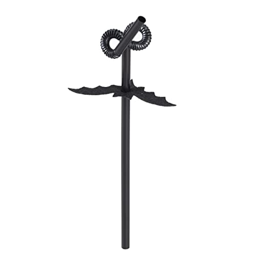 BinaryABC Halloween Bat Straws,Halloween Party Straws,Halloween Drinking Straws,Halloween Party Favors Decorations Supplies,50Pcs