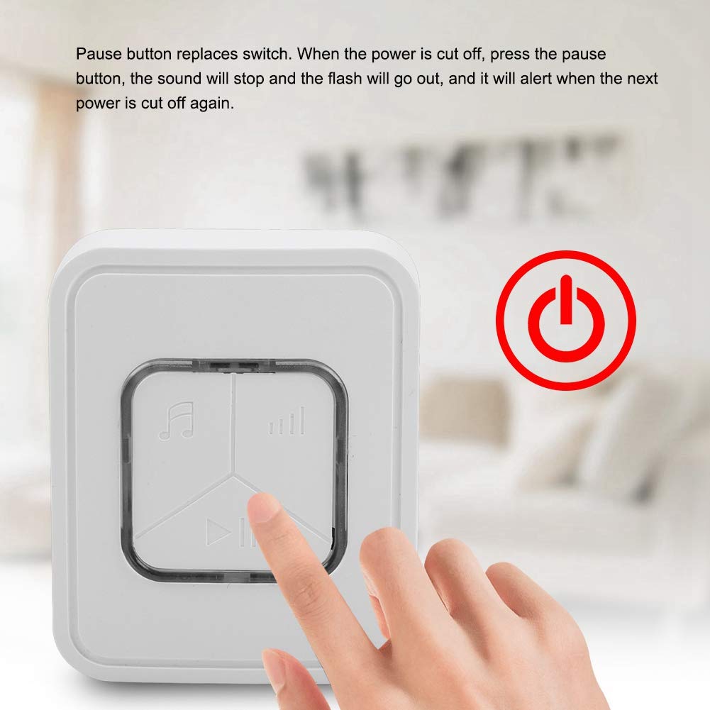 Automatic Power Failure Alerter Rechargeble Emergence Lamp Reminder Abnomal Voltage Alarm, More Than 108DB