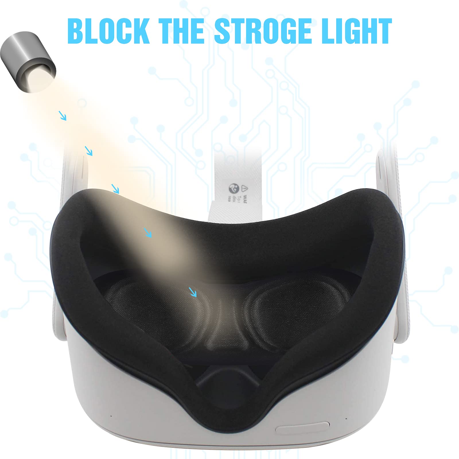 BAODANCAT VR Headset Lens Protector Cover for Oculus Quest 2 Dust Proof Lens Protect Cover Washable and Lightweight Oculus Quest 2/Quest/Rift S - Eye Mask Cover Protective Anti-Scratch - Black