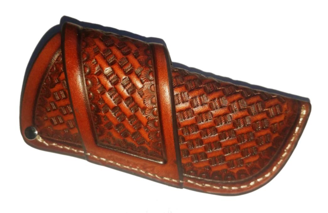 Custom Nocona Weave US Navy Side Draw Knife Sheath right side