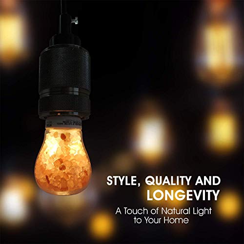 Natural Pink Salt LED Light Bulb, 40 Watt Equivalent Night Light - 1 Count