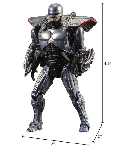 Hiya Toys Robocop 3: Robocop with Jetpack 1:18 Scale Action Figure, Multicolor