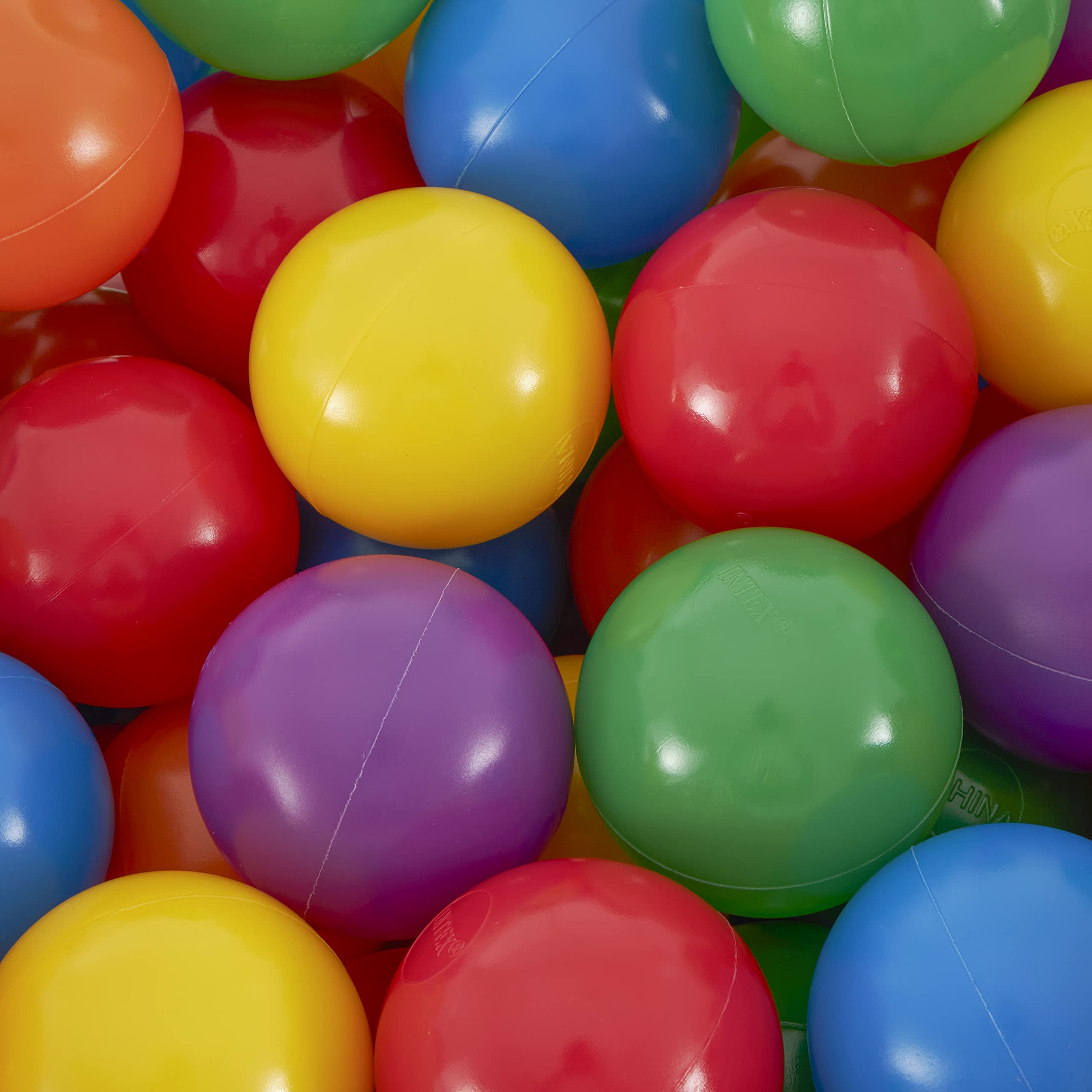 Intex 100-Pack Small Plastic Multi-Colored Fun Ballz for Bounce Houses (4 Pack)