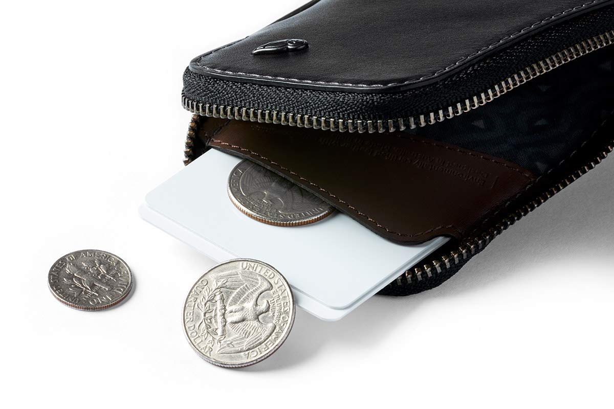Bellroy Leather Card Pocket Wallet (Max. 15 cards and bills) - Obsidian