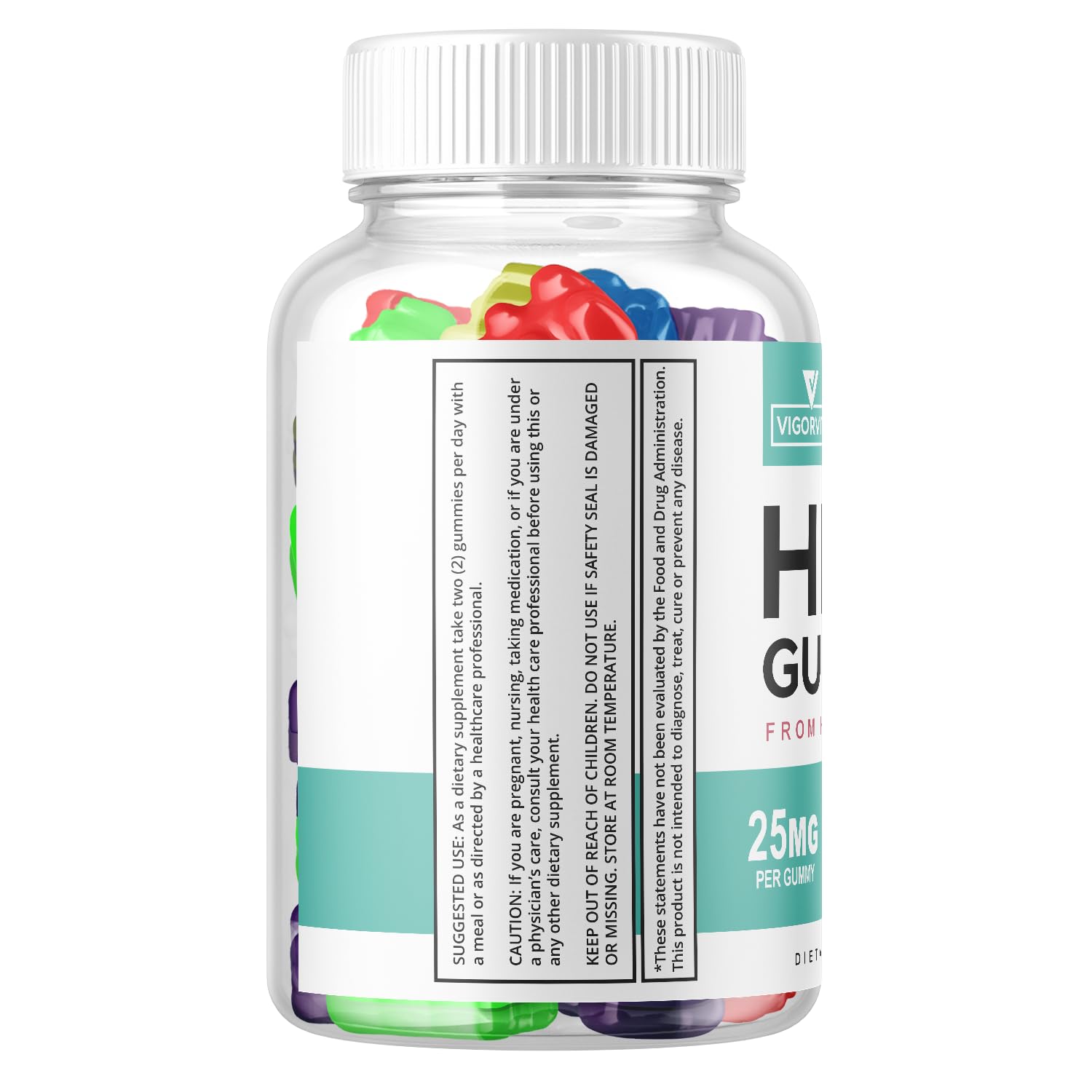 Ark Labs (5 Pack) Vigorvita Gummies - Vigorvita Hemp Gummies Premium Blend Hemp, Vigor Vita Hemp Extract Gummies, Vigorvita Hemp Advanced Formula Hemp Extract Supplement (300 Gummies)