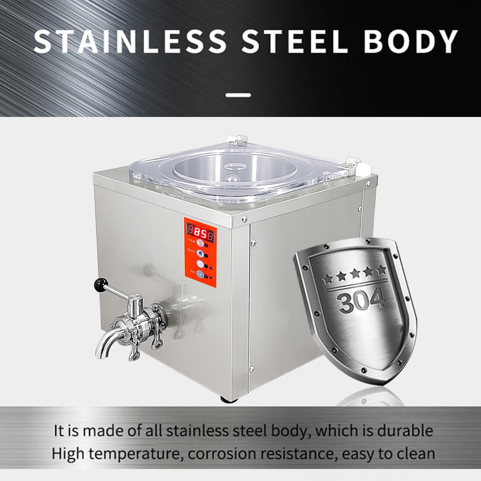 Kolice Commercial Milk Pasteurization Machine, Gelato ice Cream Mix Pasteurizer, Juice Pasteurization Machine, Pasteurizer, Sterilization Dairy Equipment, countertop design