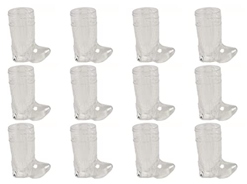 Fun Express Fun Express Plastic Mini Boot Glasses, Bachelorette Party, Cowbow and Cowgirl Birthday Supplies, 12 Pieces