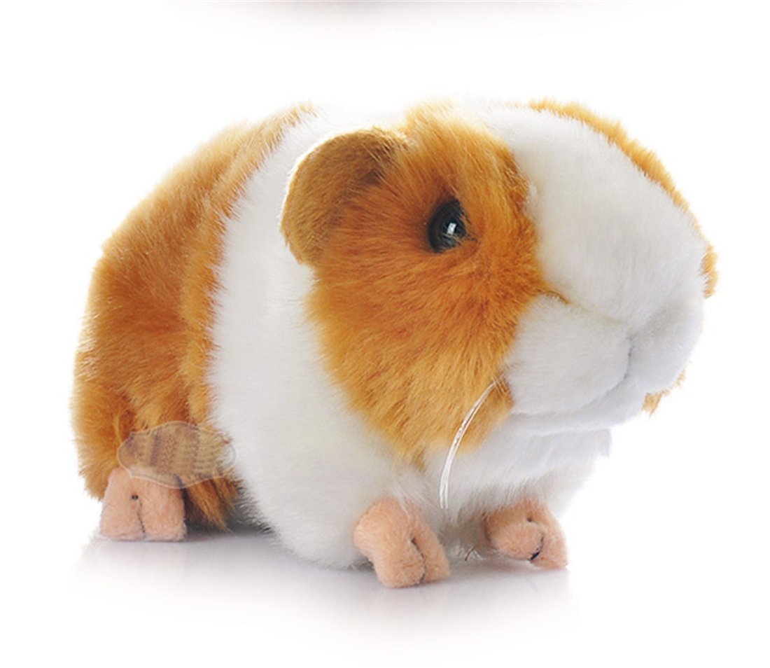 Cute Guinea Pig Plush Soft Stuffed Animals Toys 7 Inch (Yellow+White)