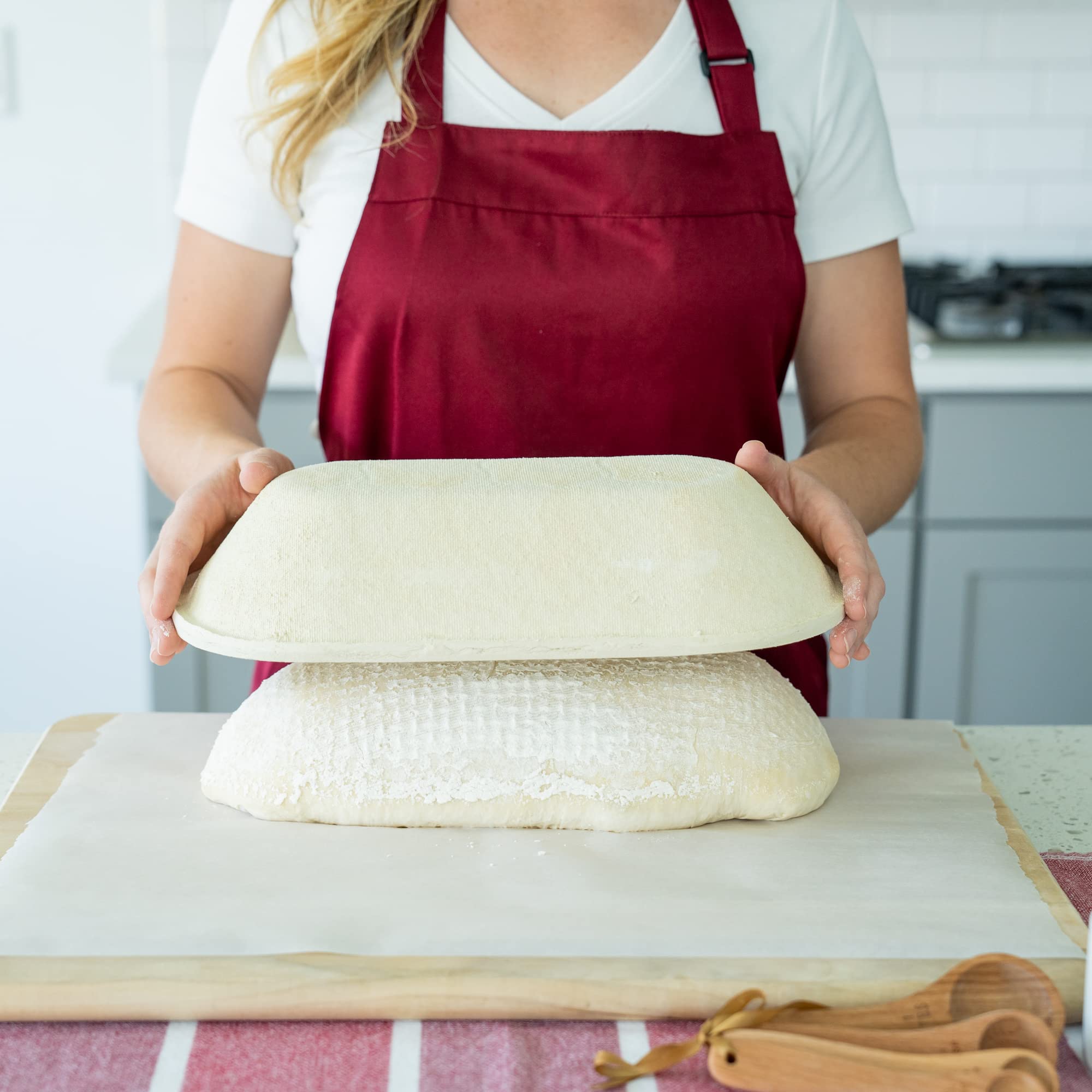 Bulka Banneton Bread Proofing Basket Spruce Wood Pulp Oval 1kg Waffle, Sourdough Proofing Basket β Proofing Baskets for Sourdough Bread Baking, Bread Proofing Bowl Non-Stick Brotform, Made in Germany.