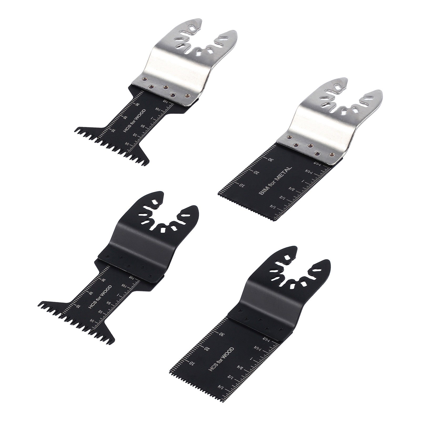 AUTOUTLET 20pcs Oscillating Saw Blades Metal/Wood Flush Cut Oscillating Saw Blade Multi-tool Kit Quick Release For Fein Multimaster Makita Bosch