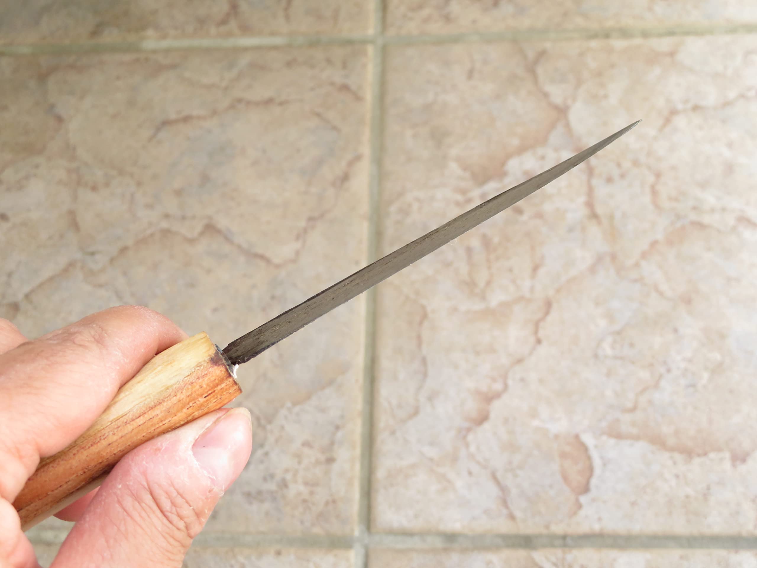 Crude - 3.5 Inch Asian Paring Knife - Carbon Steel - Thin, Light, SHARP !