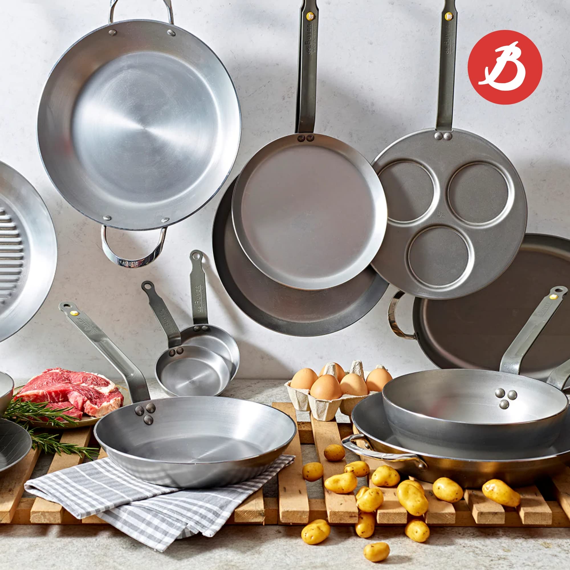 DE BUYER Mineral Crepe Pan B Element Ø 24 cm, 5615.24