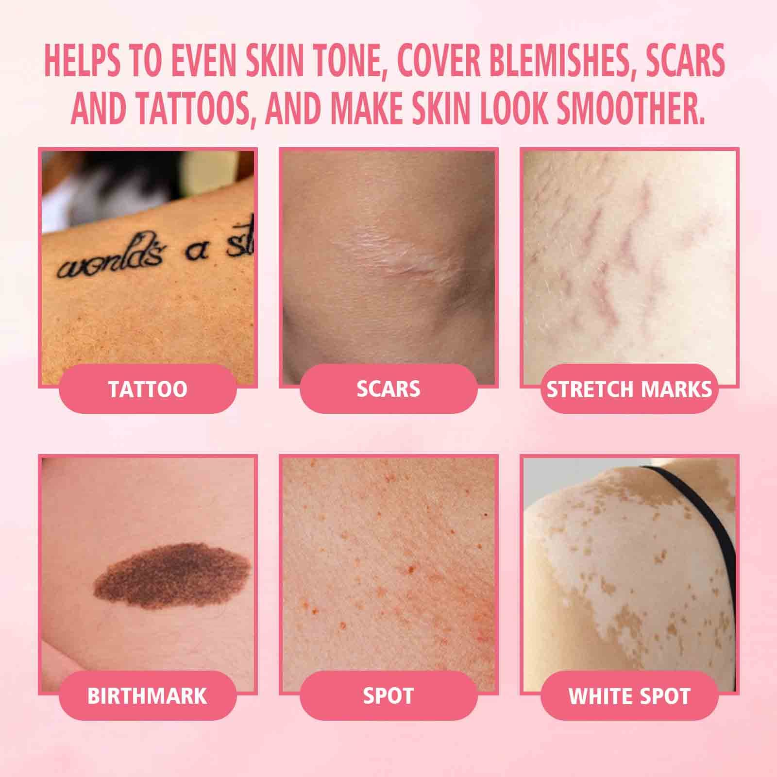 BodyBlendz Body Makeup Waterproof Foundation, Leg And Body Makeup Waterproof Foundation Covers Up Scar Blemishes Spots, Foundation With High Coverage, Long-Lasting, Evens Skin Tone (1PC)