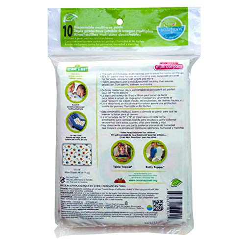 Neat Solutions Sesame Street Multi-Use Pads, 10 Count