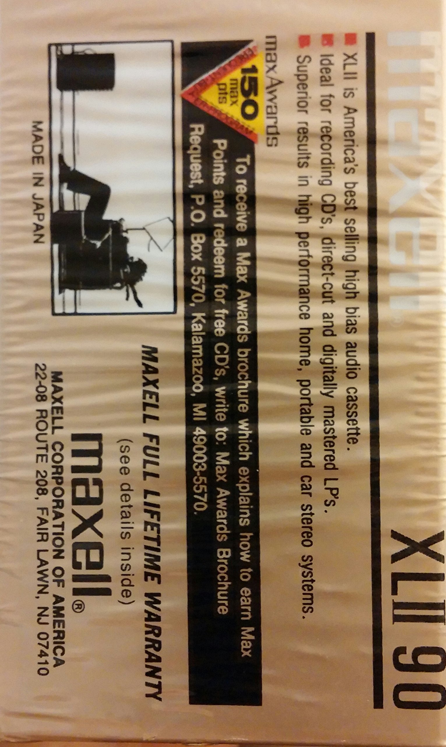 Maxell Xlii 90 Audio Cassettes High Bias 6 Pack