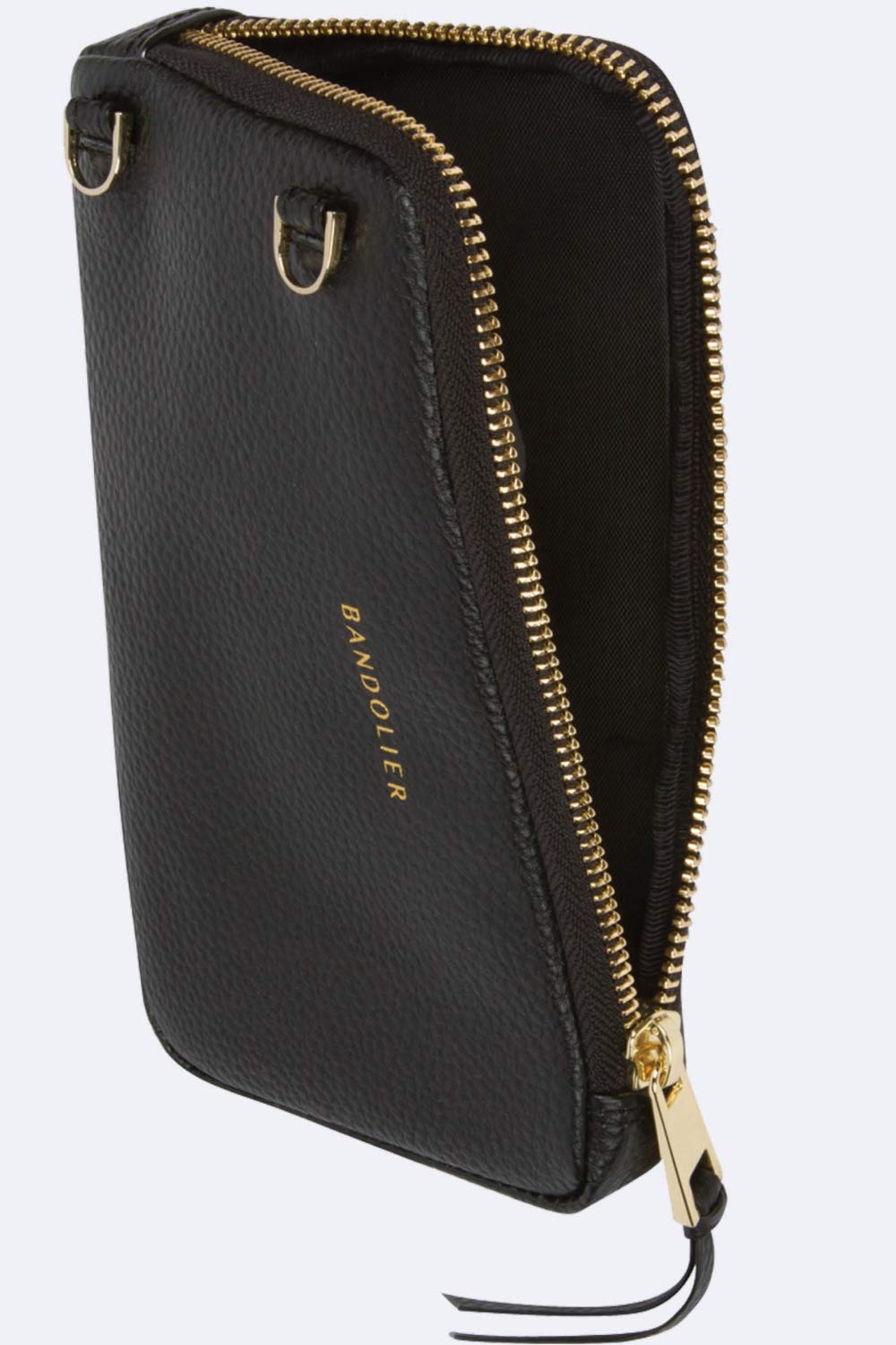 Bandolier Expanded Zip Pouch - Black/Gold - Phone Case & Strap Sold Separately