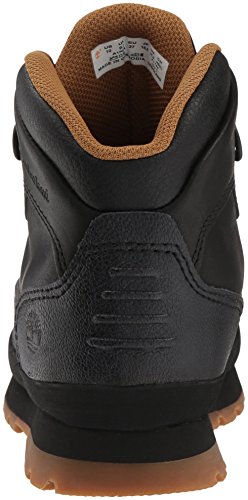 Timberland Unisex-Kid's Euro Hiker Shell Toe Fashion Boot, Black Full Grain, 6 Medium US Big Kid