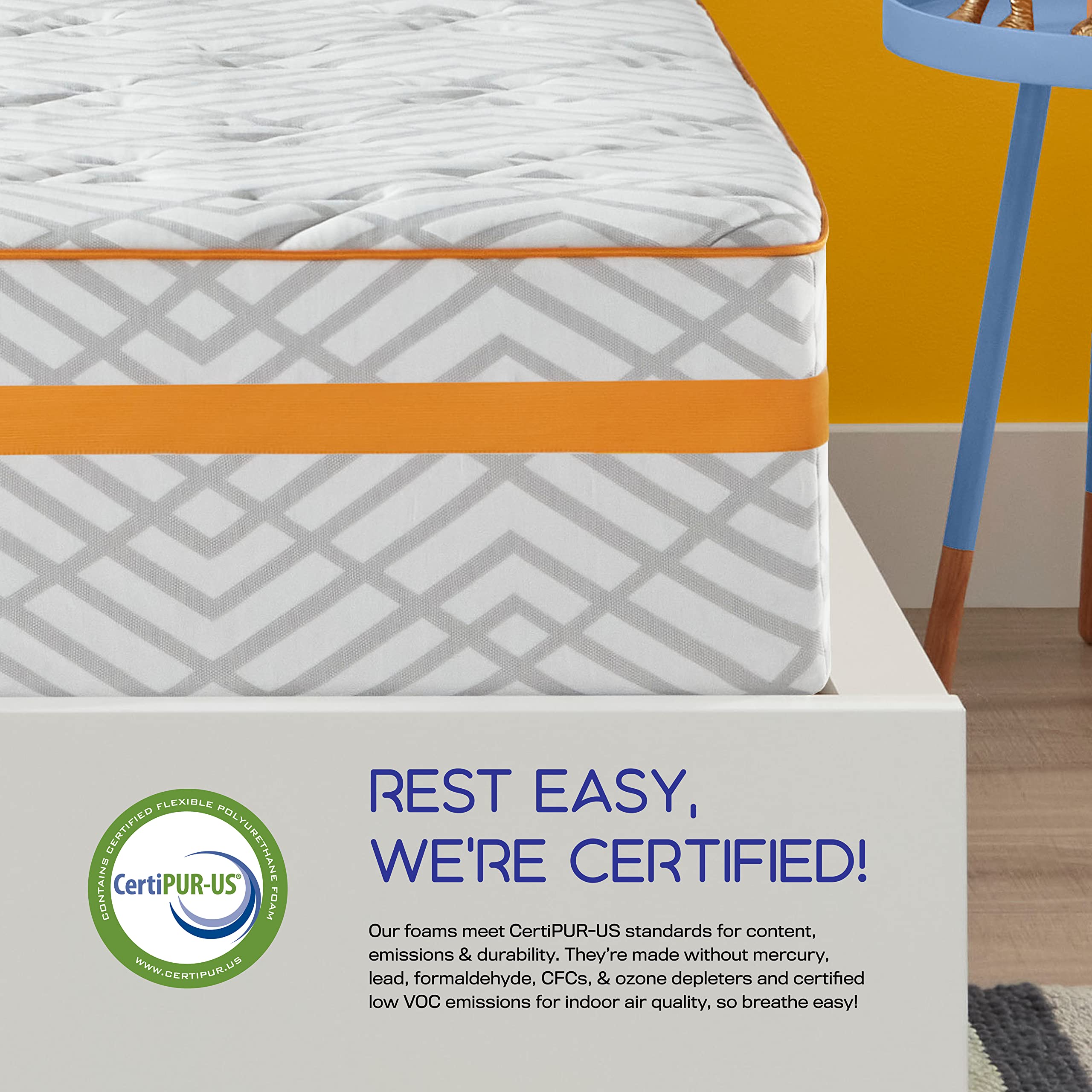 Simmons Amazon Exclusive - Premium Hybrid Memory Foam Mattress - 12 Inch, Queen Size, Individually Wrapped Coils, Cooling Foam, Quilted Cover, CertiPur-US Certified, 100-Night Trial