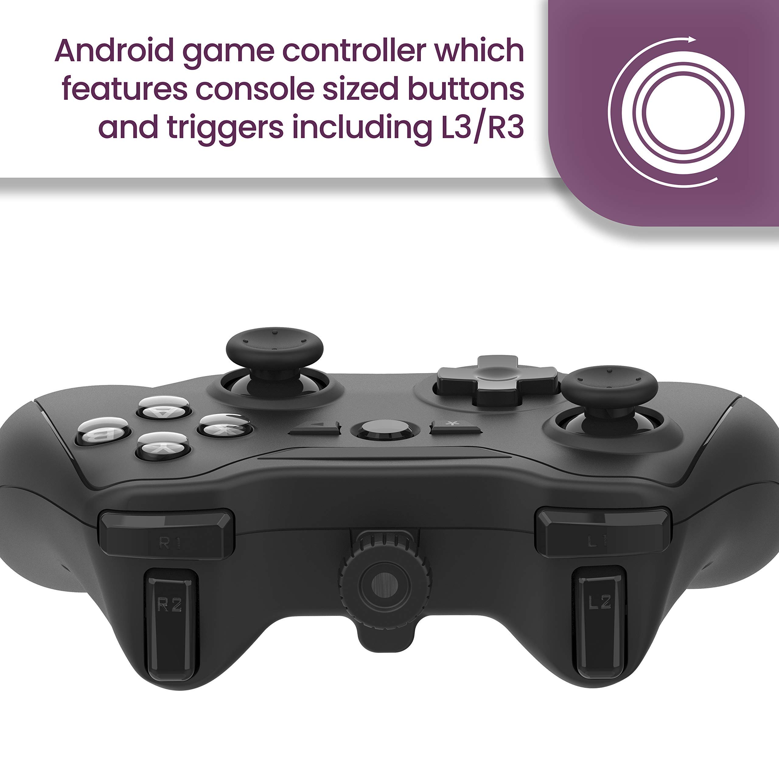 Mobile RENEWED Gamepad Controller for Android- Latency Free Wired Controller with L3 + R3, Improved 8 Way D-Pad, Highly Compatible Gaming Device Holder (Renewed)