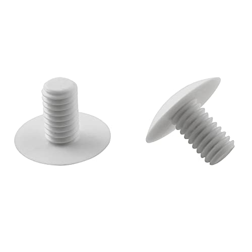BAIRONG 6pcs Plastic Wheel Screws Replacement for Polaris Pool Cleaner 180/280 and 6pcs Washers Pool Cleaner Replacement Parts C55 C-55, White