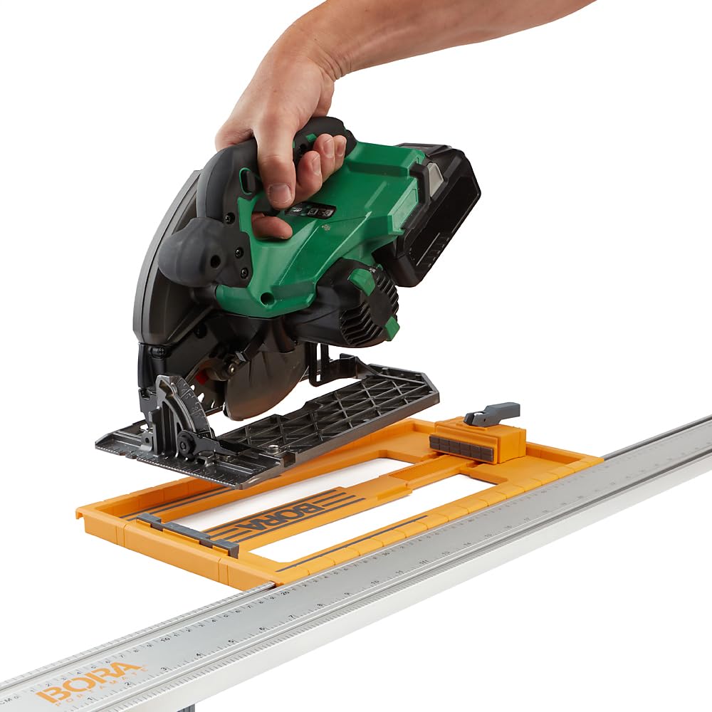 BORA 5-Piece NGX Clamp Edge System Set for Making Precision Cuts, Includes 50-inch Clamp Edge, 50-inch Extension, Pro Saw Plate, Track Clamps, Non-Chip Strip, 544500
