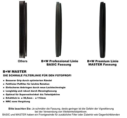 B+W 77mm Master UV Haze MRC Nano 010M Glass Filter