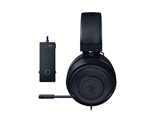 Razer Kraken Tournament Edition THX 7.1 Surround Sound Gaming Headset: Retractable Noise Cancelling Mic - USB DAC - for PC, PS4, PS5, Nintendo Switch, Xbox One, Xbox Series X & S, Mobile – Black