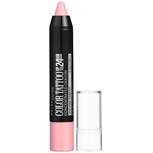 Maybelline New York Eyestudio ColorTattoo Concentrated Crayon,705 Pink Parfait, 0.08 oz.