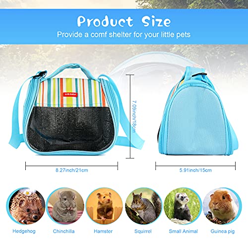 Rypet Guinea Pig Carrier Bag - Portable Breathable Outgoing Bag for Guinea Pig Hedgehog Squirrel Chinchilla and Other Similar Sized Animal