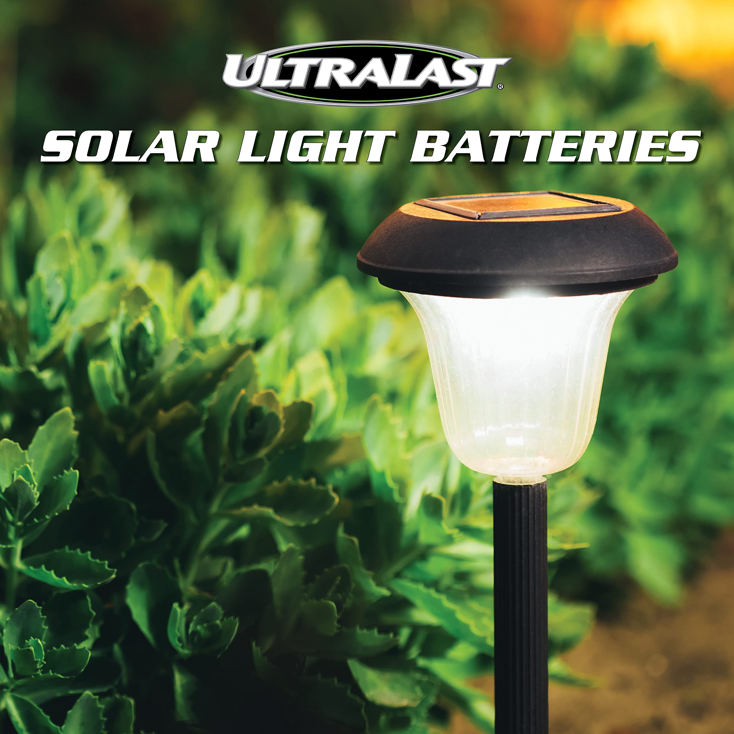 ULTRALAST UL18500SL-2P 18500 Battery - Lithium Phosphate RechargeableFlat Top Batteries - 3.2 Volt, 1000mAh Replacement Lithium Batteries for Flashlights, Outdoor Solar Lights, Home Devices - 2-Pack