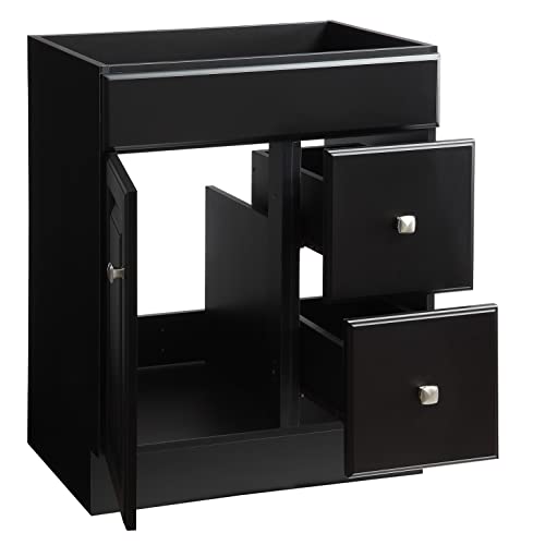 Design House Wyndham 24 Inch Bathroom Vanity, Freestanding Bathroom Sink Cabinet - Solid Wood Bathroom Vanity Cabinet, Dark Espresso