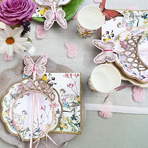 Talking Tables Truly Fairy Paper Plate with Fairy Design for a Tea Party or Birthday, Multicolor (1)