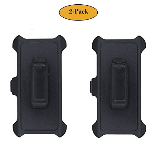 Caseium iPhone 13 & iPhone 13 Pro Replacement Belt Clip for OtterBox Defender Series Case | 2-Pack Swivel Belt Clip Holder for Apple iPhone 13, 13 Pro (Belt Clip Holster ONLY – Case NOT Included)